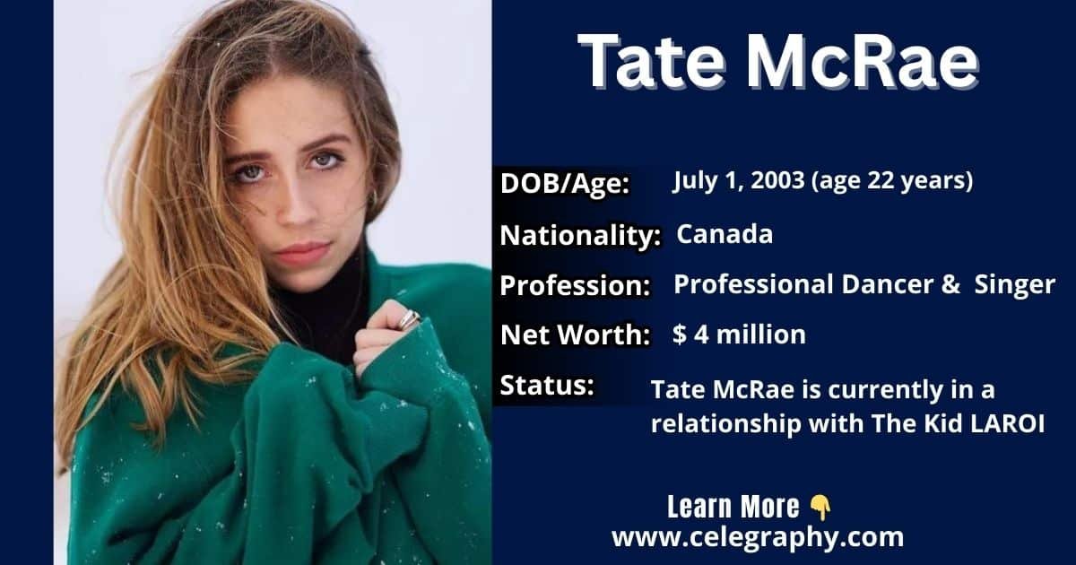 Tate McRae - Bio: Age, Height, Net Worth, Family, Life Story