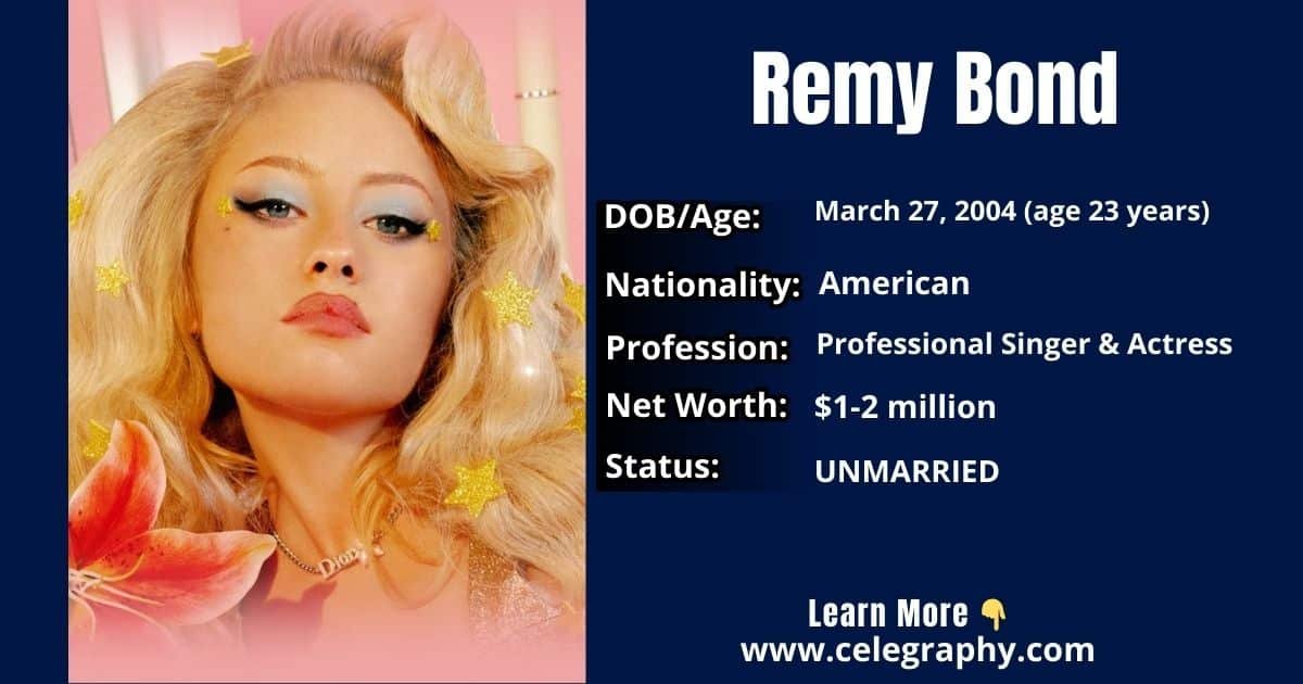 Remy Bond - Bio: Age, Height, Net Worth, Family, Life Story