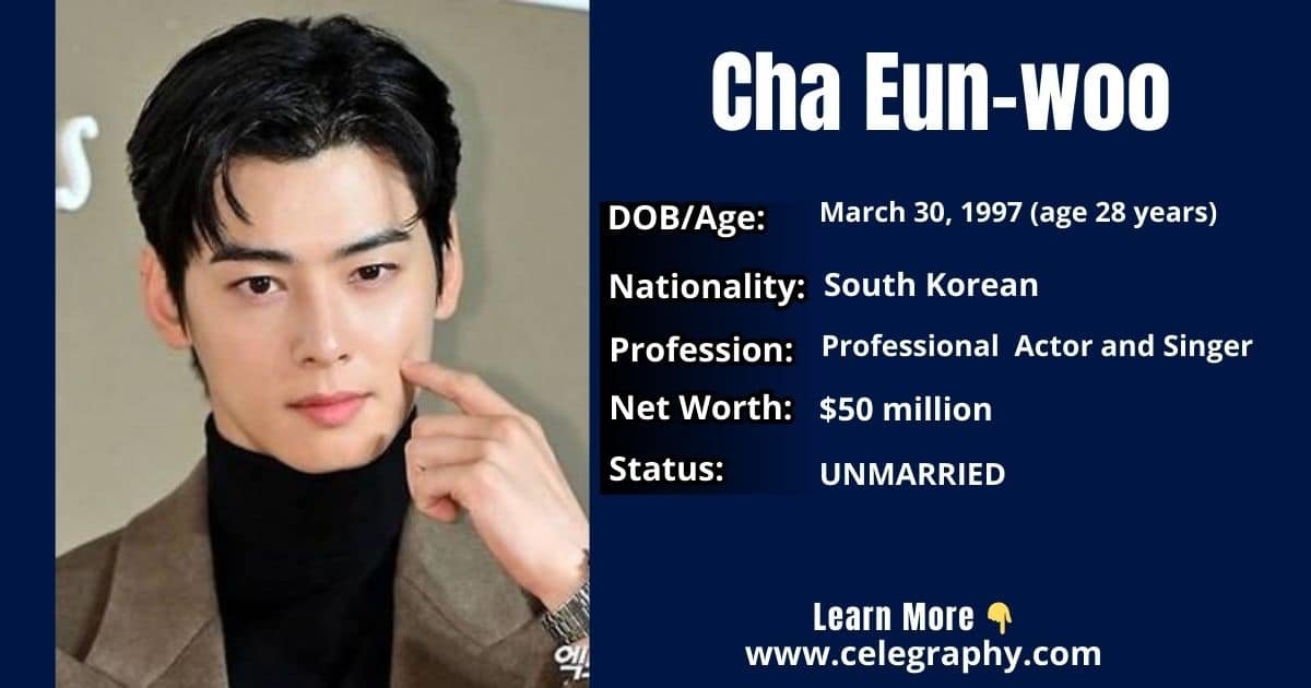 Cha Eun-woo - Bio: Age, Height, Net Worth, Family, Life Story