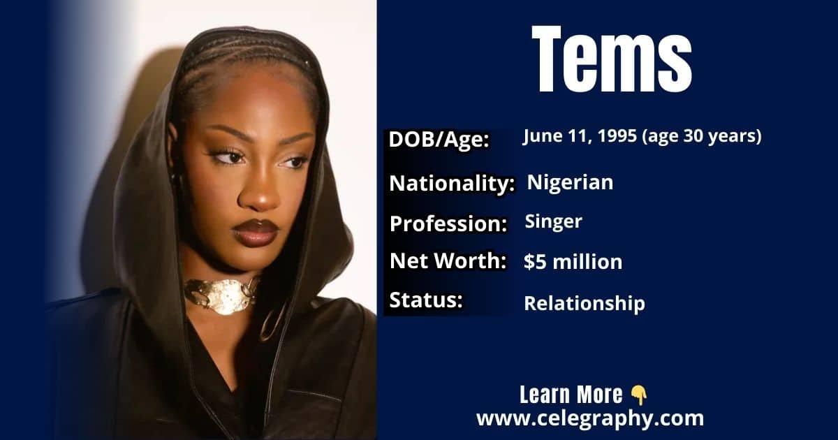 Tems - Bio: Age, Height, Net Worth, Family, Life Story