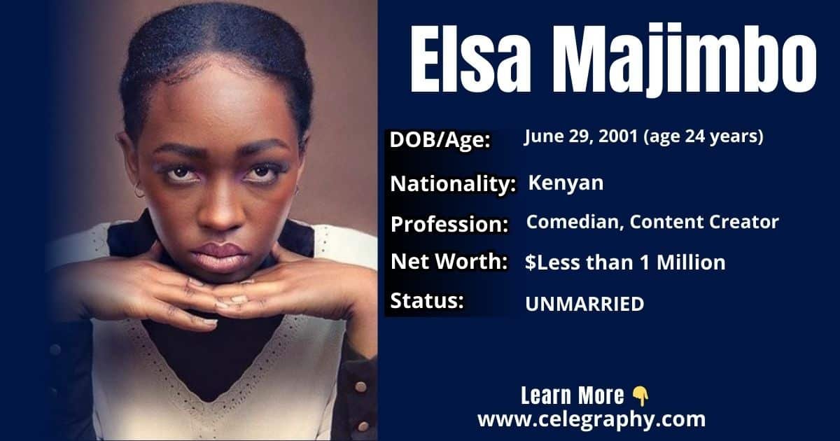 Elsa Majimbo - Bio: Age, Height, Net Worth, Family, Life Story